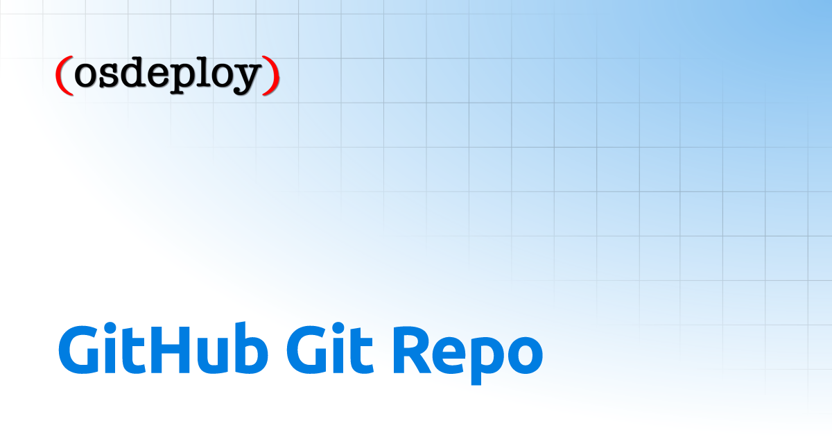 GitHub Git Repo | osdeploy.com